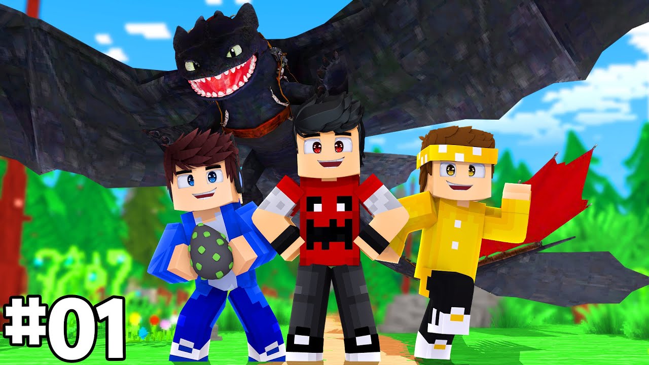 Minecraft: *NOVA* SERIE - REINO DOS DRAGÕES Ep.01 ‹‹ P3DRU ›› - YouTube