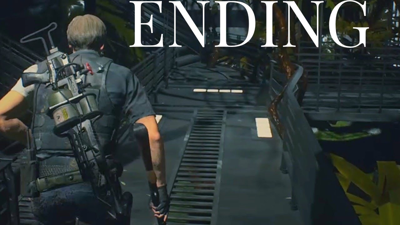 FINAL BOSS ENDING AS LEON RESIDENT EVIL 2 REMAKE FULL GAME WALKTHROUGH ...