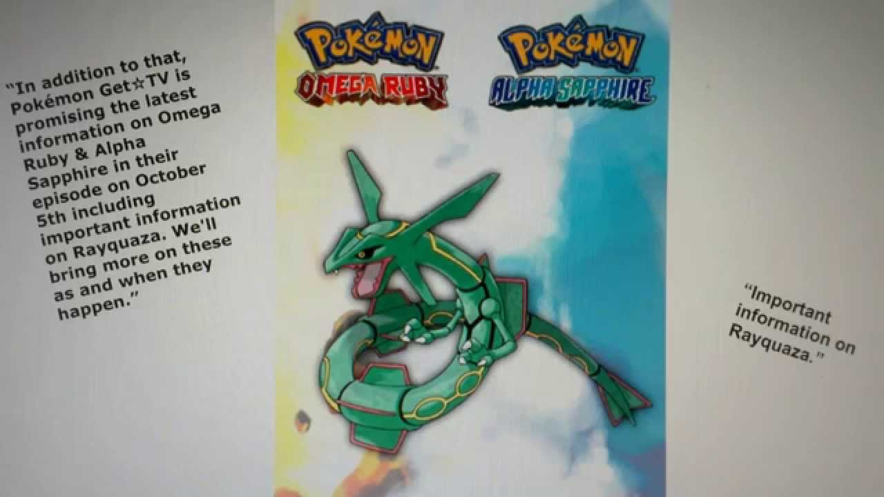 Pokemon Omega Ruby & Alpha Sapphire: Rayquaza Has A Primal Reversion ...