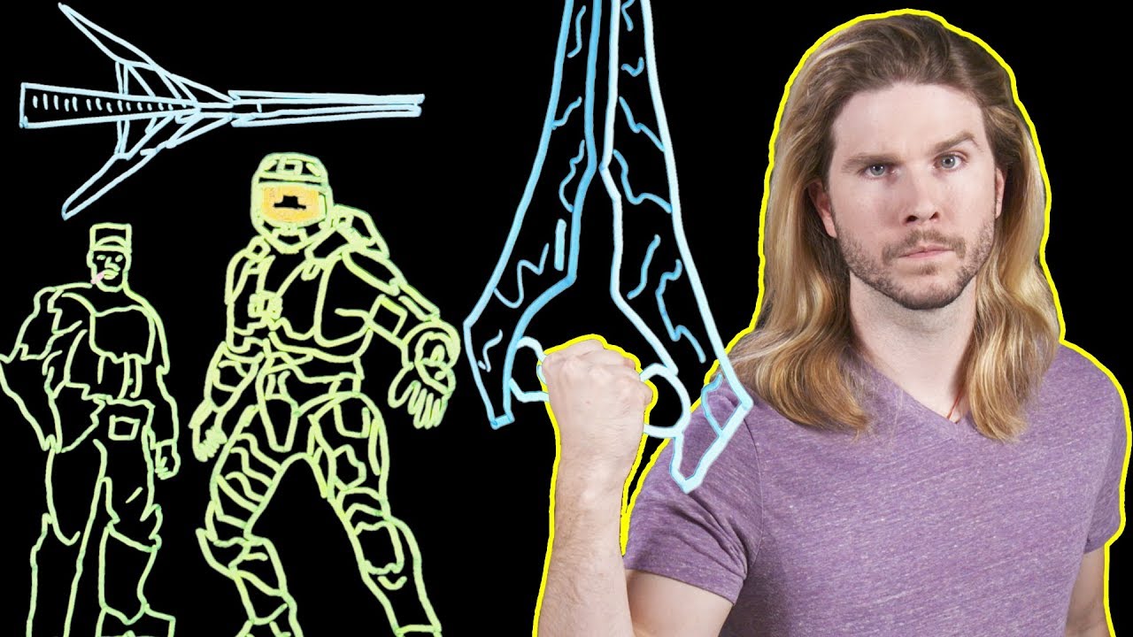 Halo 3 concept art master chief falling - insightmilo