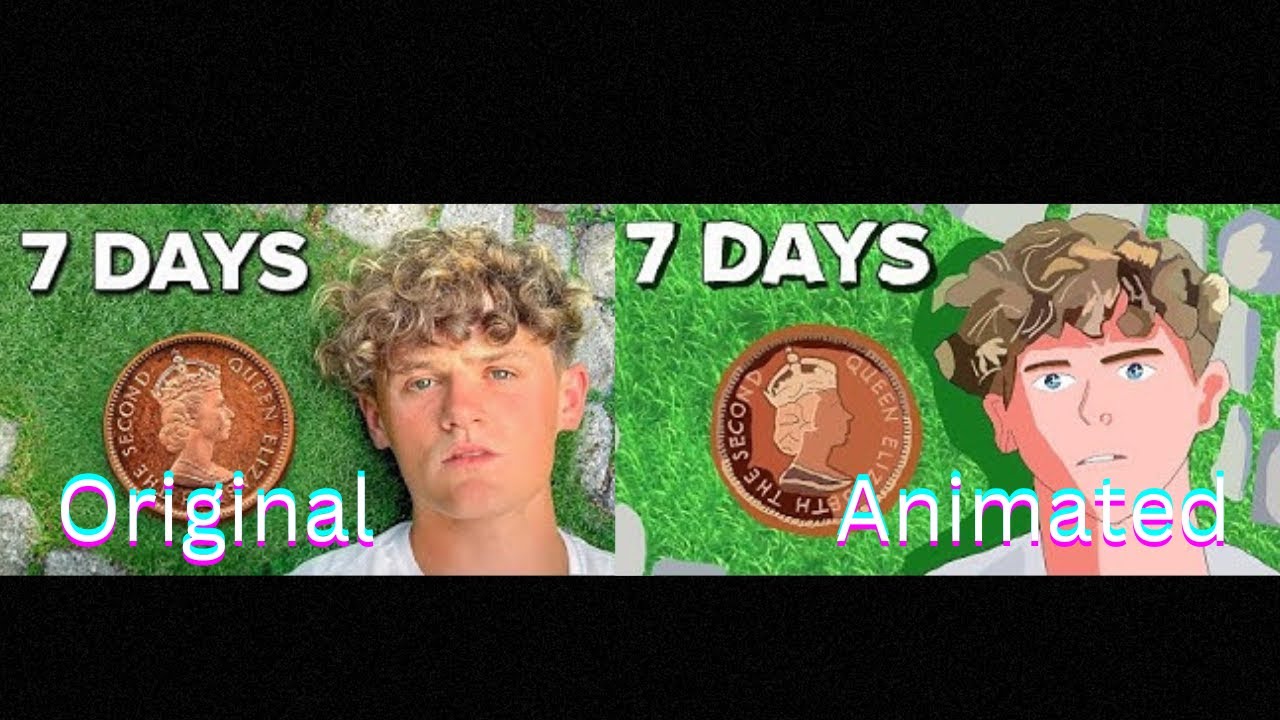 I Survived on €0.01 for 1 Week | Original VS Animated @ryan - YouTube