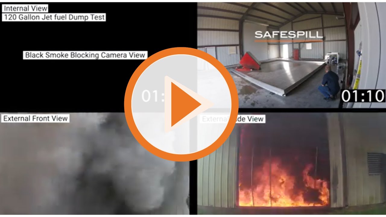 Sprinkler only VS ILDFA 120 gallons jet fuel - YouTube