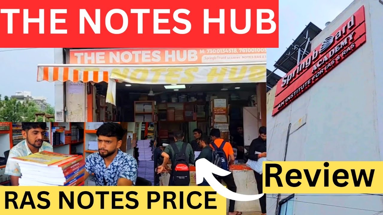 THE NOTES HUB🔥|| SPRING BOARD ACADEMY JAIPUR | RAS Notes Price & Review ...