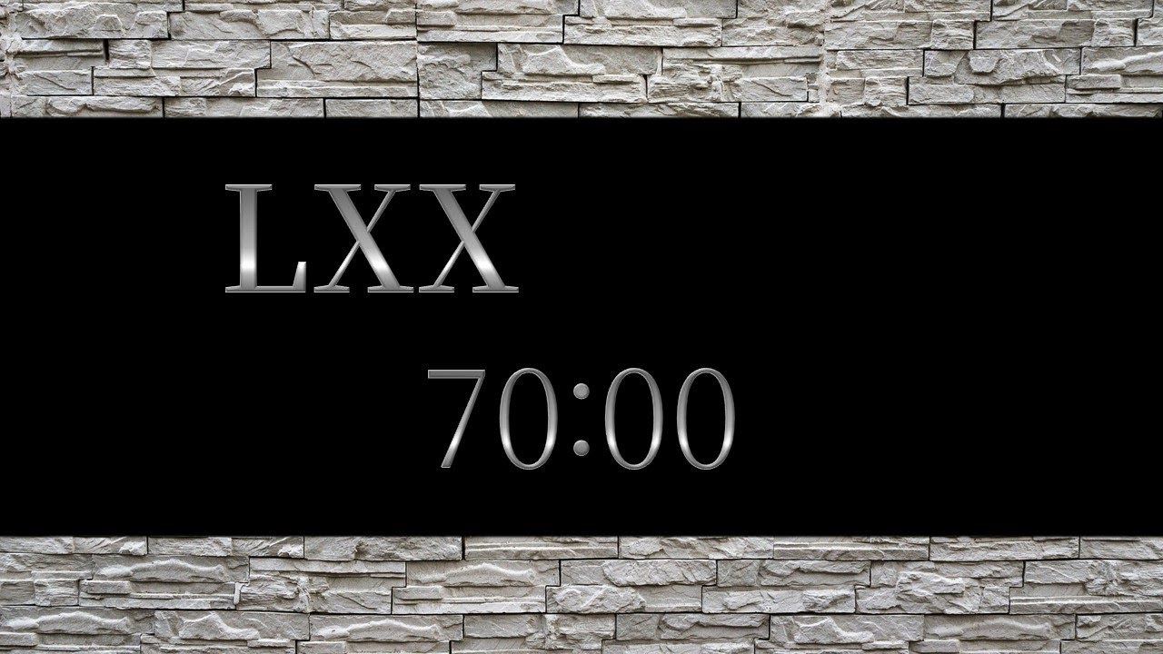 70 Minute Timer / Roman Timer LXX Minutes - Silver - YouTube