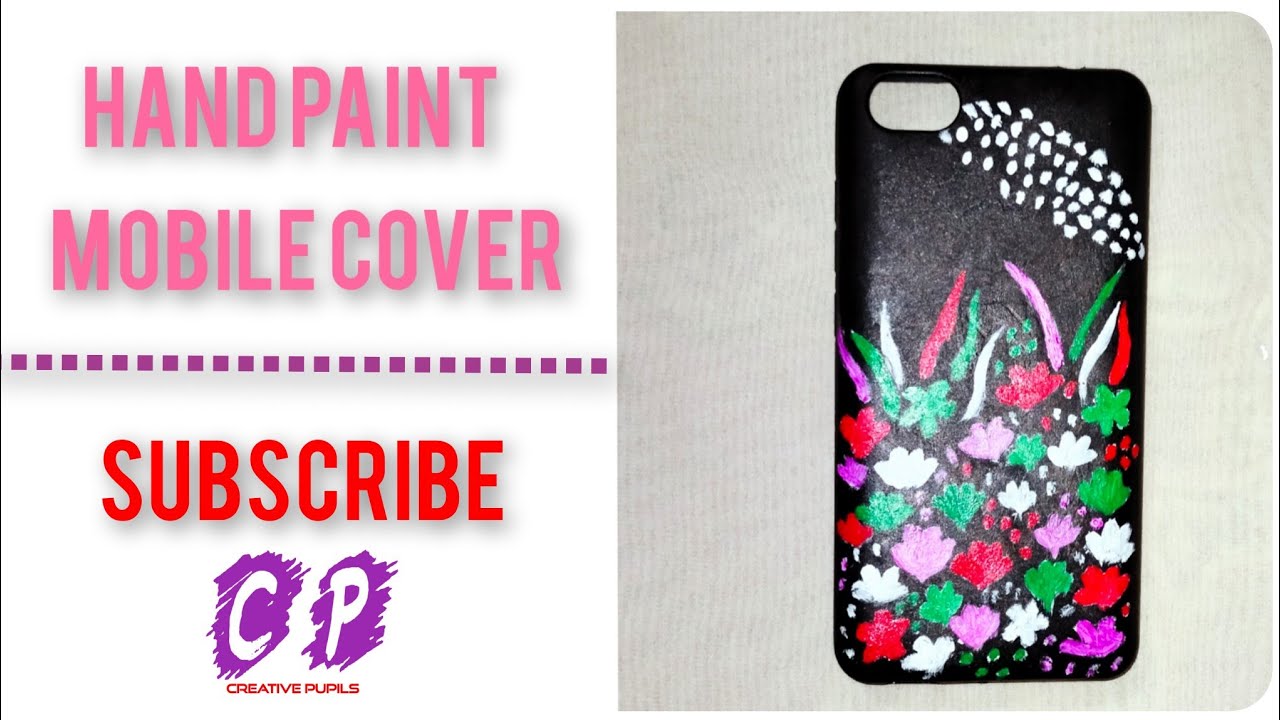 [Hand paint mobile cover] - YouTube
