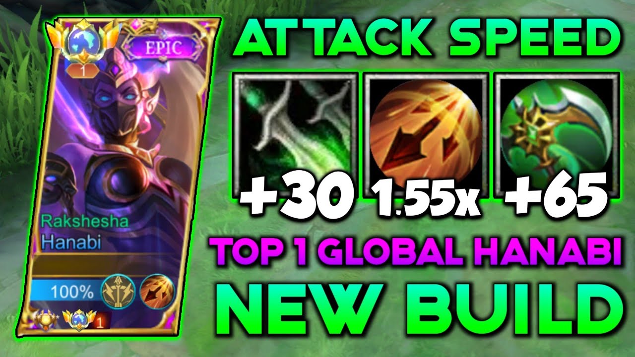 GLOBAL HANABI INSANE ATTACK SPEED BUILD (Fast Game) - YouTube
