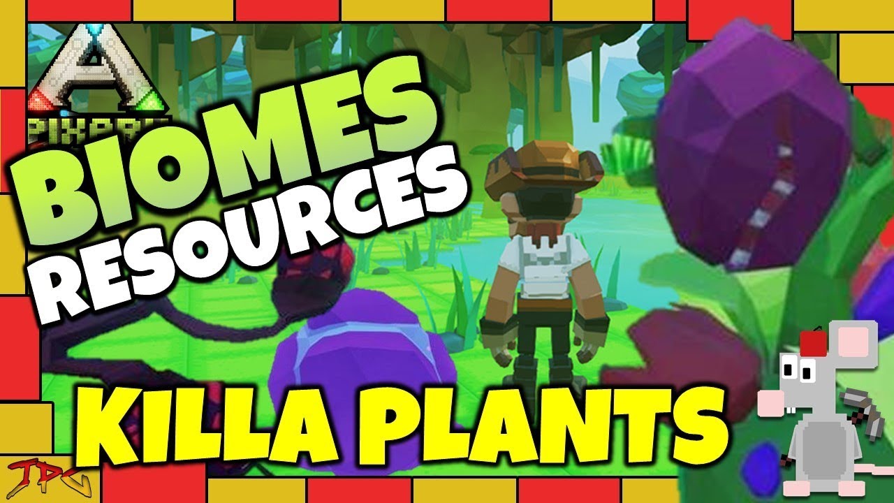 PIXARK Map Biomes Resources Explained - Lightning Storms! Plus So Many ...