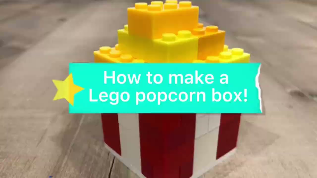 How to make a Lego popcorn box! - YouTube