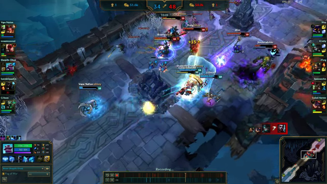 Braum blocking Veigar ultimate - YouTube