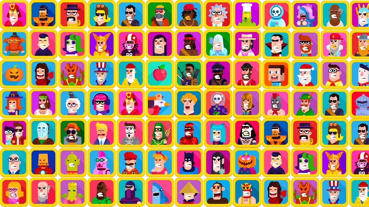 Bowmasters All 69 Characters Gameplay | Full Gameplay 2K 1440p - YouTube