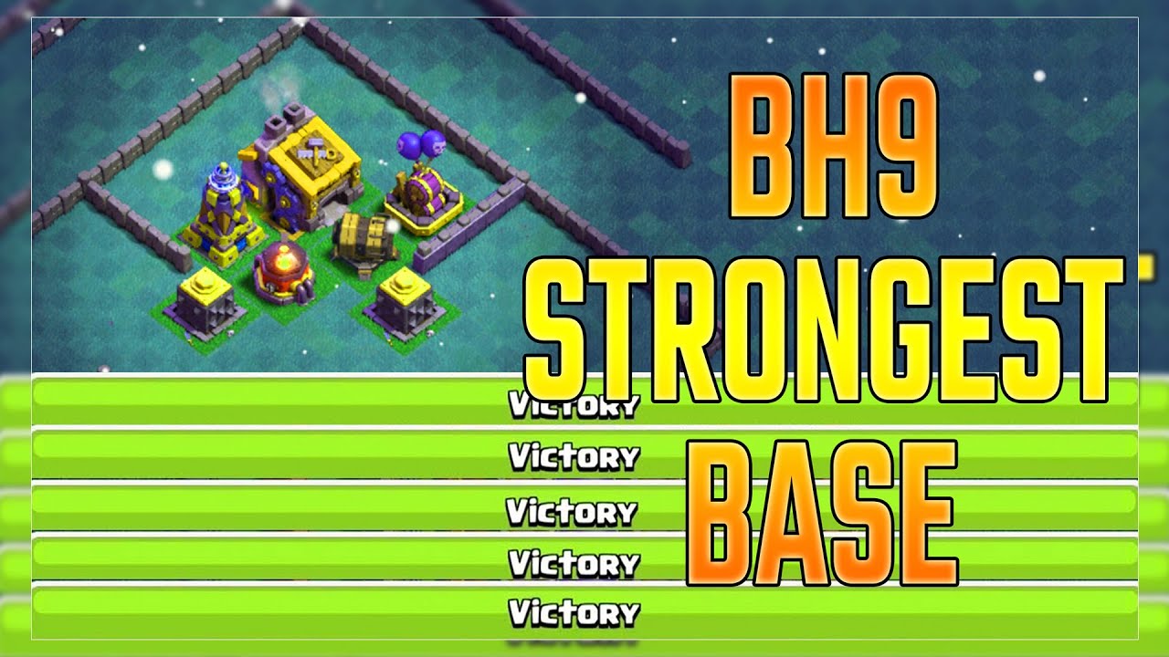 I FOUND THE STRONGEST BH9 BASE!! New Best BH9 Base - Clash Of Clans ...