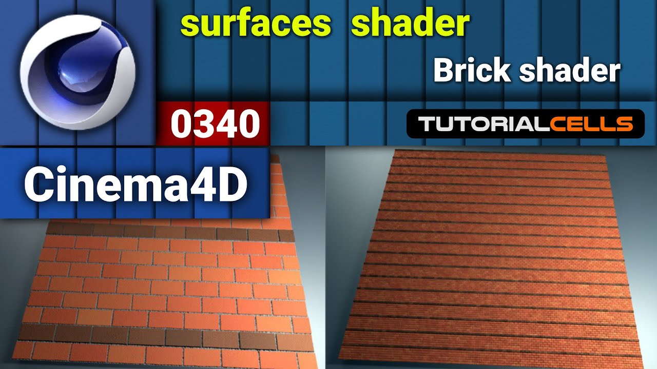 0340. Brick shader in cinema 4d - YouTube