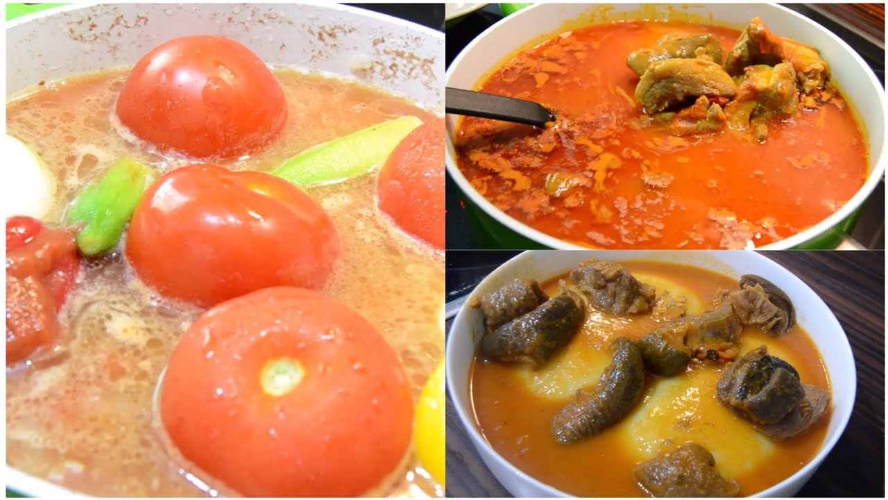 How To Prepare Goat Meat Lightsoup | Ghana Aponkye Nkrakra | Ghana Food ...