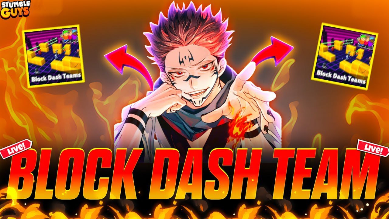 TODAY PLAY BLOCK DASH TEAM' PUNCH ONLY FULL FUN AND ENJOY PLAYING WITH ...