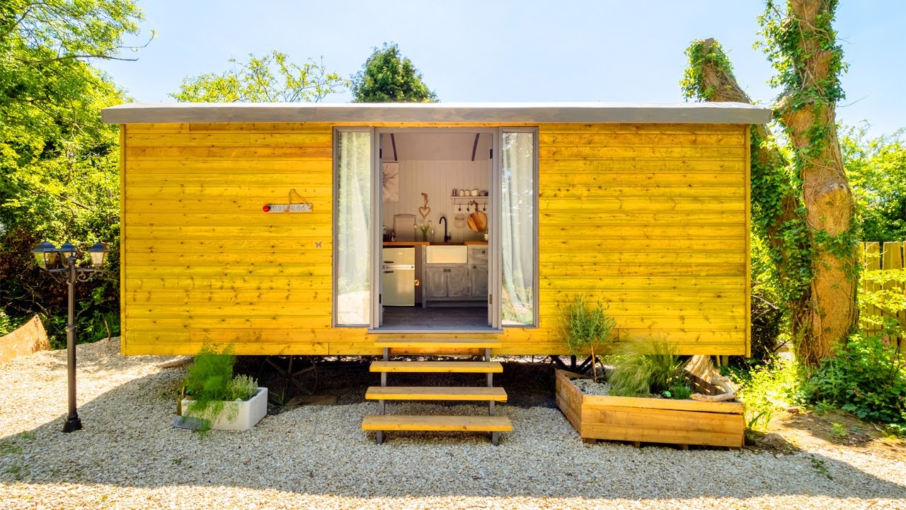 Rustic Beautiful The Shepherd's Huts In The Countryside - YouTube