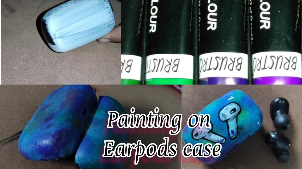 First time painting on Earpods case // Golu Sharma Art// #1 video ...
