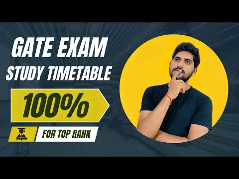 Gate Exam Study timetable | 100% top rank in gate exam | best study ...