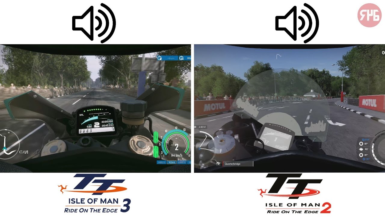 TT Isle Of Man Ride On The Edge 2 Vs. TT Isle Of Man Ride On The Edge 3 ...