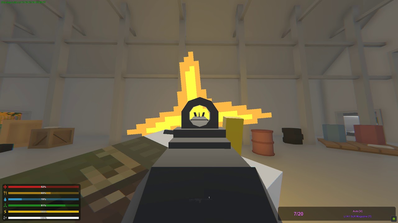 Unturned Falkland war mod test#2 L1A1 and FAL bullet spread and Rate of ...