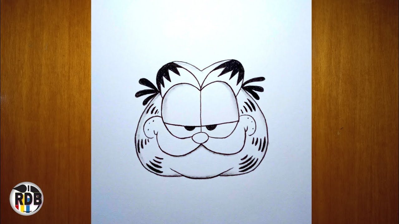 How To Draw Garfield (for Beginners) easy drawing Tutorial - YouTube