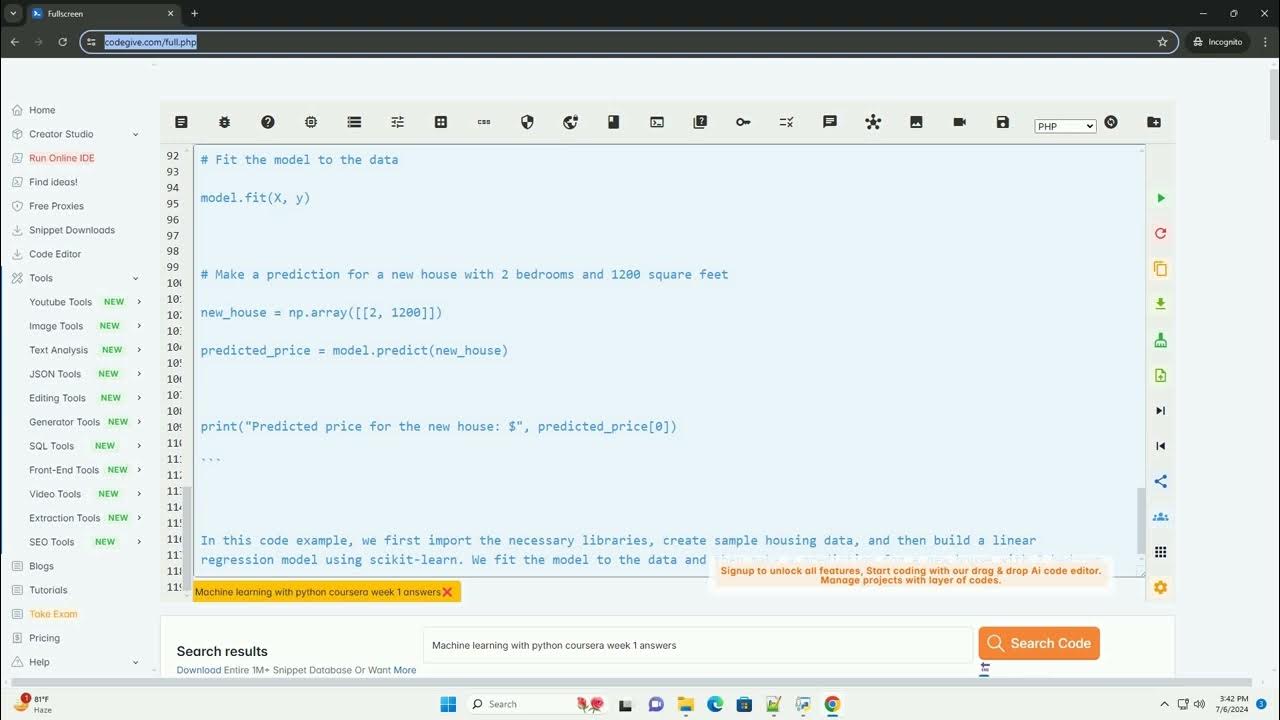 Machine learning with python coursera week 1 answers - YouTube