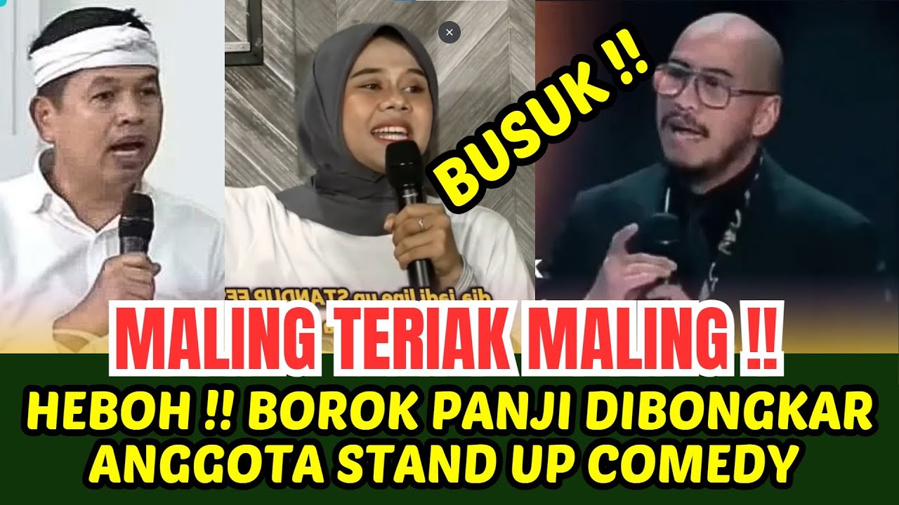 HEBOH BOROK PANJI DIBONGKAR ANGGOTA STAND UP COMEDY MALING TERIAK ...