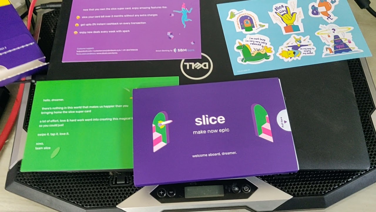 Slice Credit Card Unboxing. Delivery Package - YouTube