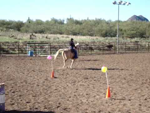 Mr Ed Cowboy Mounted Shooting Horse in Training - YouTube