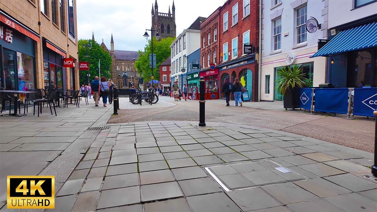 Worcester - City Tour 2024| Walking The Streets of Worcester | Central ...