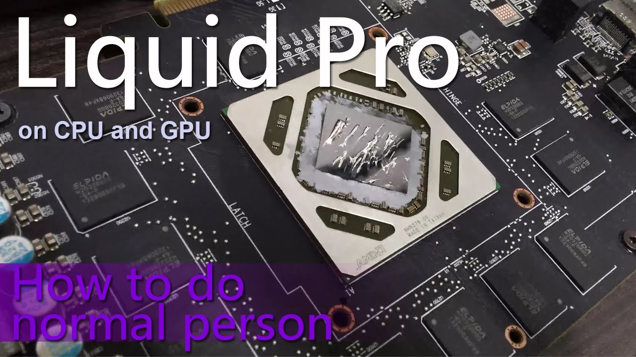 apply "Liquid pro" on CPU & GPU how to do normal person - YouTube
