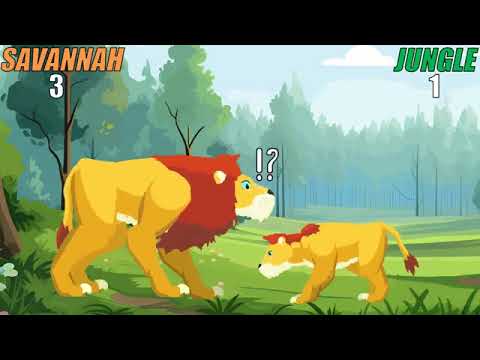 Savannah vs jungle