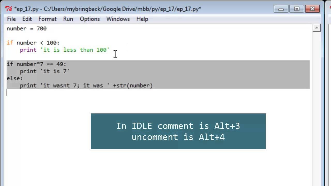 Learn Python Programming Tutorial 17 | Logic and Conditionals Expanded - YouTube