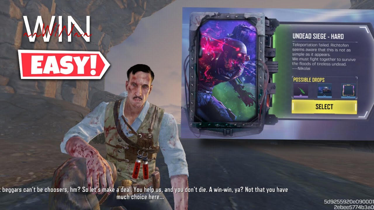 HOW TO EASILY WIN UNDEAD SIEGE - HARD MODE | ZOMBIES CODM - YouTube