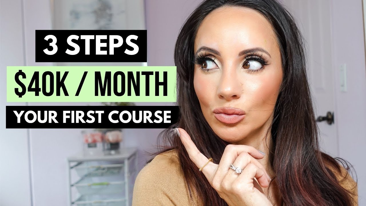 3 Steps To Making a $40k/month online course as a beginner - YouTube