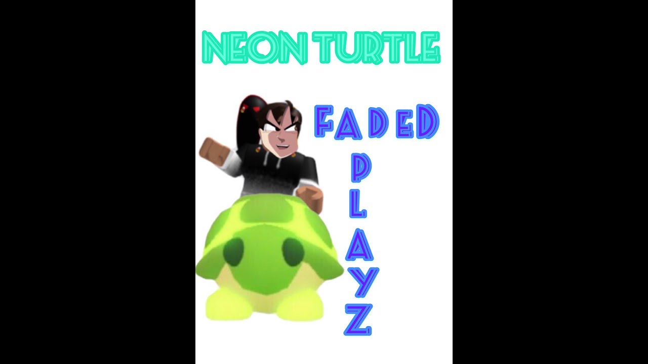 Faded Playz makes neon turtle! - YouTube