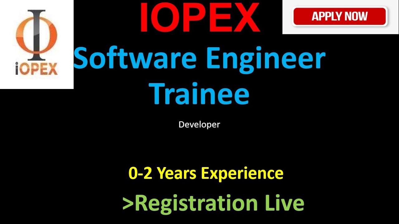 IOPEX | Software Engineer Trainee - YouTube