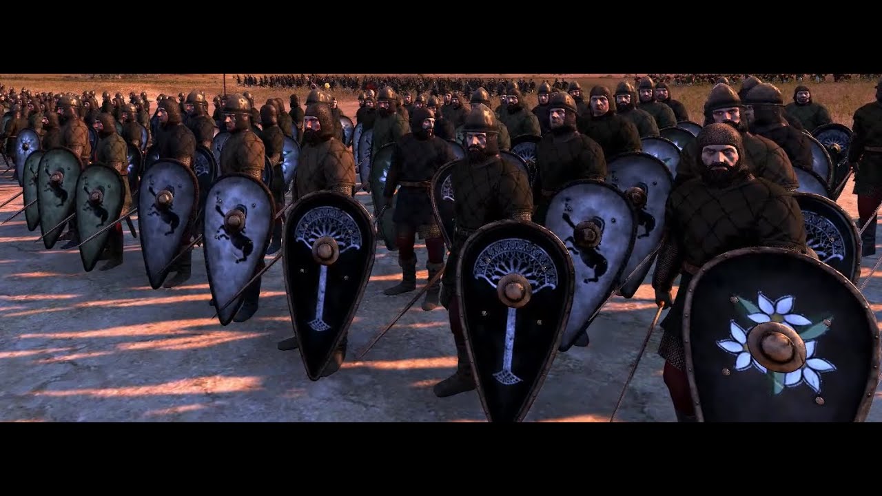 Men of Breeland and Eriador Vs Horde Of Orcs - Total War Attila Submod ...