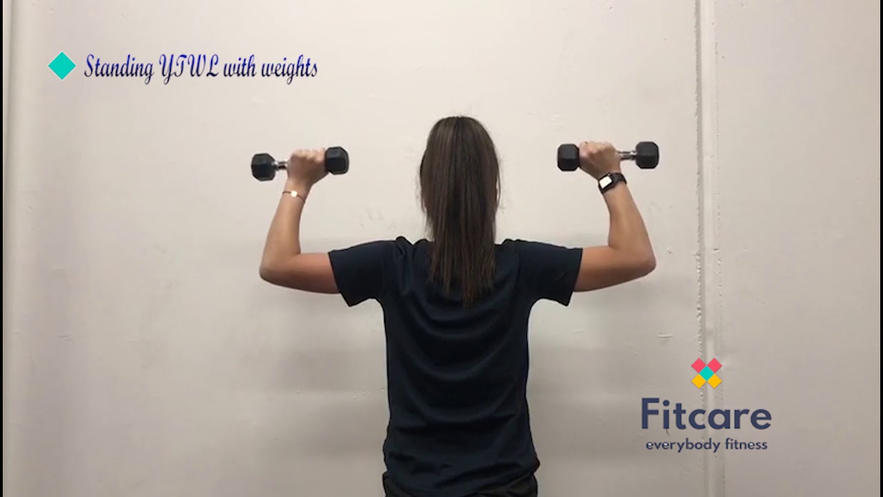 Standing YTWL with weights - YouTube