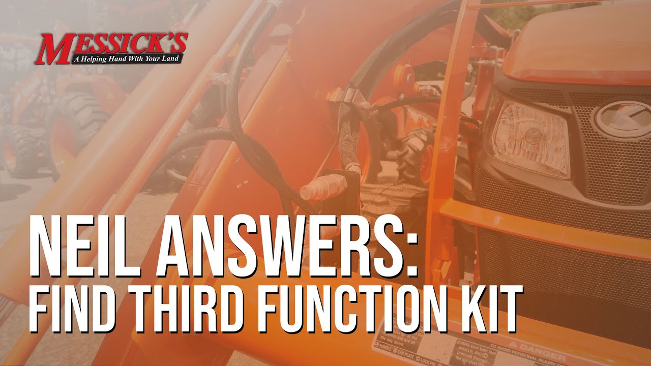 Kubota M Series Third Function Kit | Neil Answers - YouTube