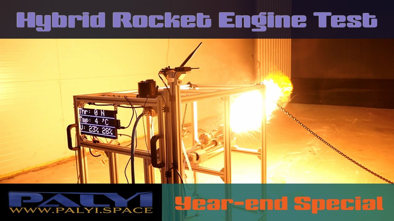 Custom-built Hybrid Rocket Engine Test - YouTube