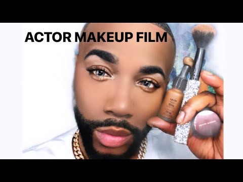 ACTOR MAKEUP FOR FILM OR T.V. BLACK MALE MAKEUP TUTORIAL 2019 - YouTube