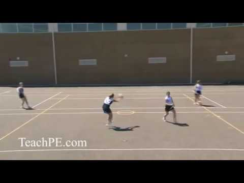 Netball Drill - Whole Court Play - Changing Bands - Lvl 3 - YouTube