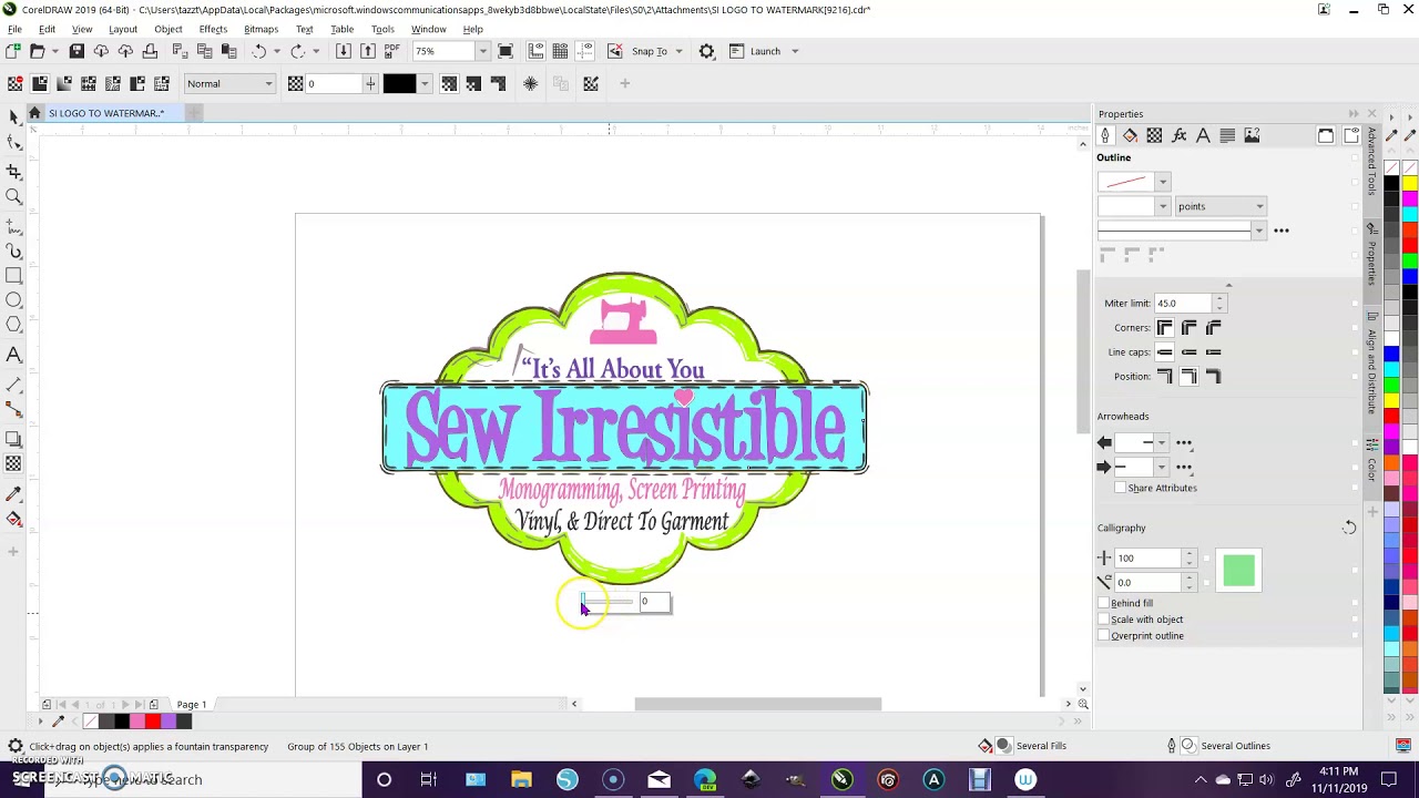 making a graphic transparent - YouTube