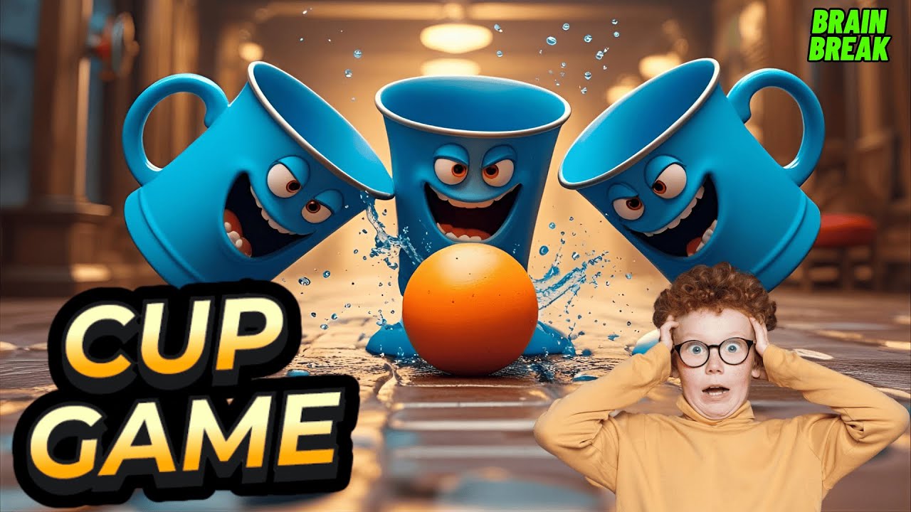 🎯 Cup Game 3 – Can You Guess the Right Cup? | Fun Brain Break for Kids ...