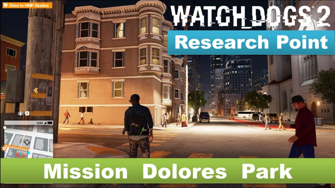 Watch Dogs 2 - Research Point / Mission Dolores Park - YouTube
