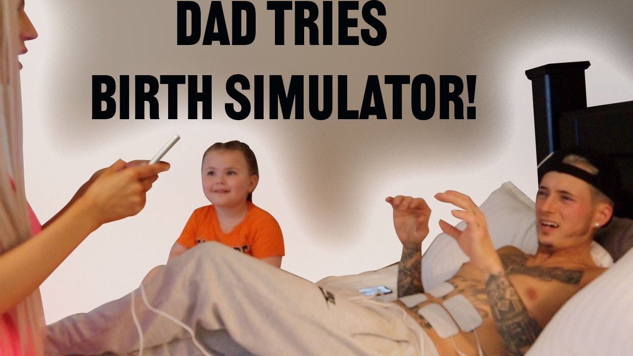 DAD TRIES CHILD BIRTH SIMULATOR CHALLENGE TO FEEL LABOR PAIN ...