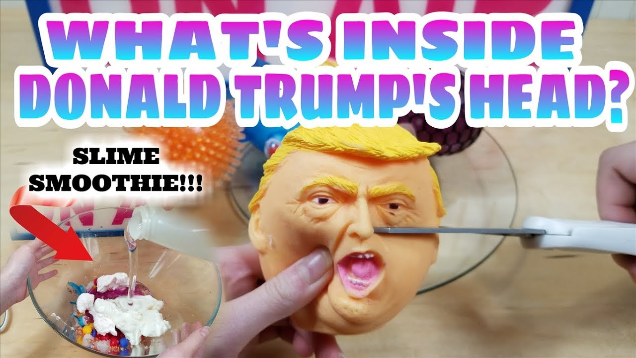 WHAT'S INSIDE DONALD TRUMP'S SQUISHY HEAD TOY & SO MUCH MORE! WE MADE ...