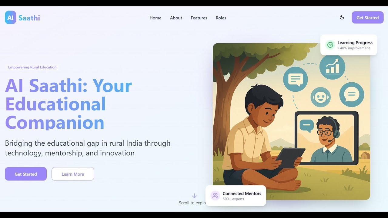 Team FAZE 4 - Project AI Saathi - Google Developer Groups on Campus Solution Challenge 2025 ...