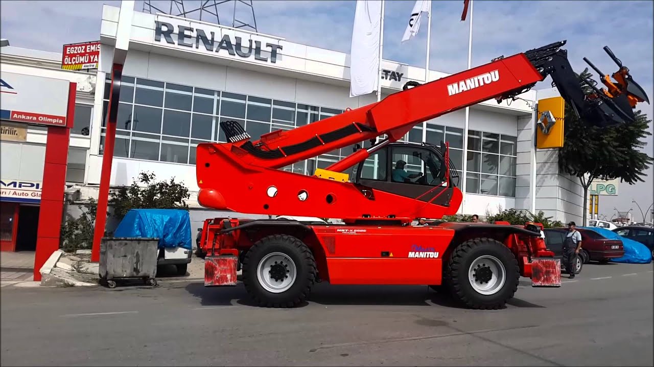 MANITOU MRT X 3050 ROTASYONLU TELEHANDLER 30 MT - YouTube