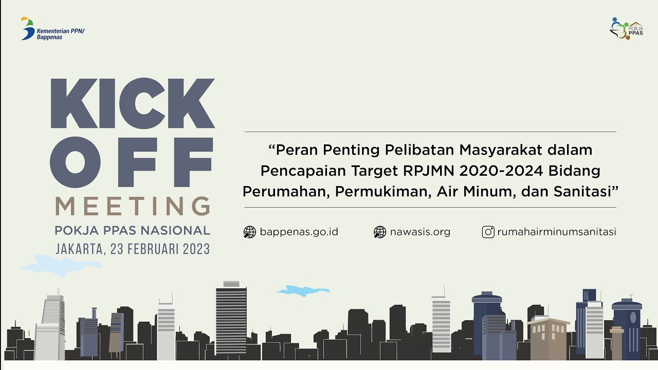 Kick Off Meeting Tahun 2023 Pokja PPAS Nasional - YouTube